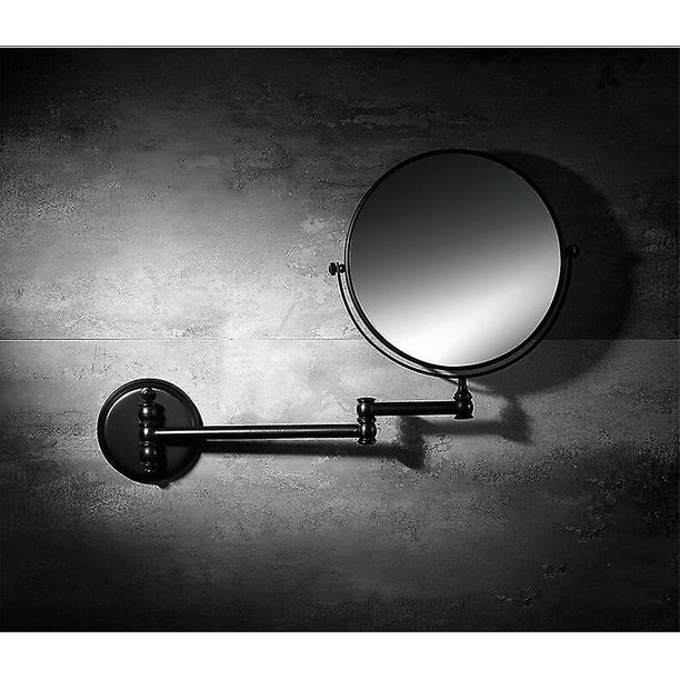Bath Mirrors 8 Inch Folding Black Bathroom Mirror Magnifying Double 2 ...