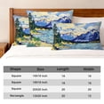 Abstract Coastal Throw Pillow Covers 20 x 20 Inch Pillow Covers Set of ...