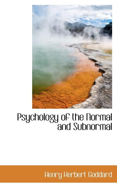 Psychology of the Normal and Subnormal (Hardcover) - Walmart.com