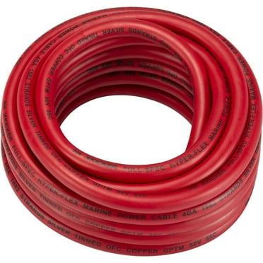 Pyramid RPR825 - 8 Gauge Clear Red Power Wire 25 ft. OFC - Walmart.com