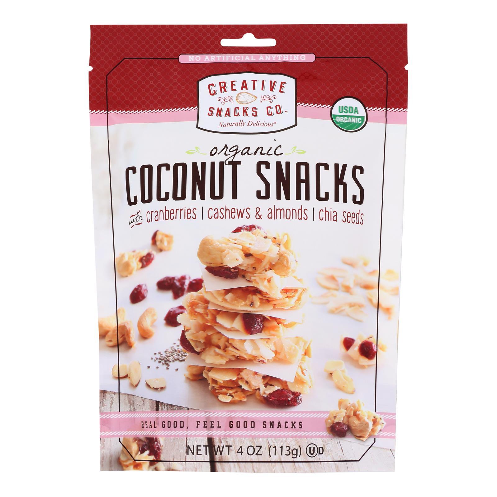 Creative Snacks - Coconut Snack Cran-nut-chi - Case of 6-4 OZ - Walmart.com