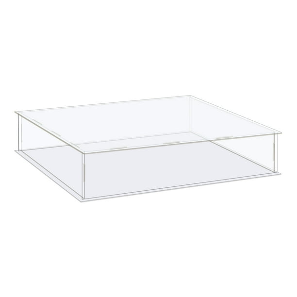 Uxcell Display Case Box Acrylic Box Transparent Dustproof Protection ...