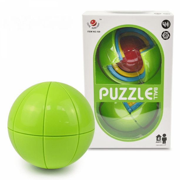IQ Puzzle Balls, Brain Teasers for Children with Bright Colors, 3D Puzzles for Kids, Mini Fidget ...