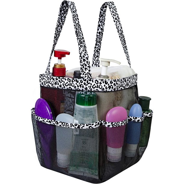 Mesh Shower Caddy Basket, Shower Tote Bag Hanging Toiletry College Dorm ...