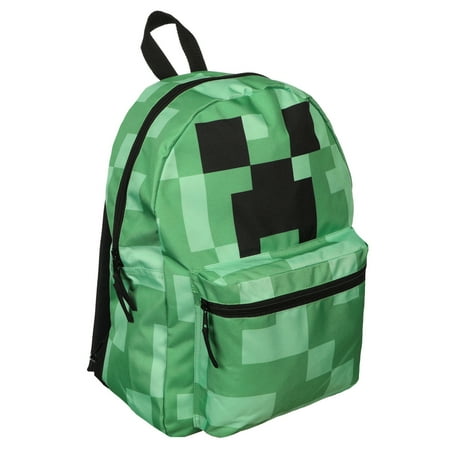 Minecraft Creeper Big Face Collage Reversible 16" Backpack | Walmart Canada