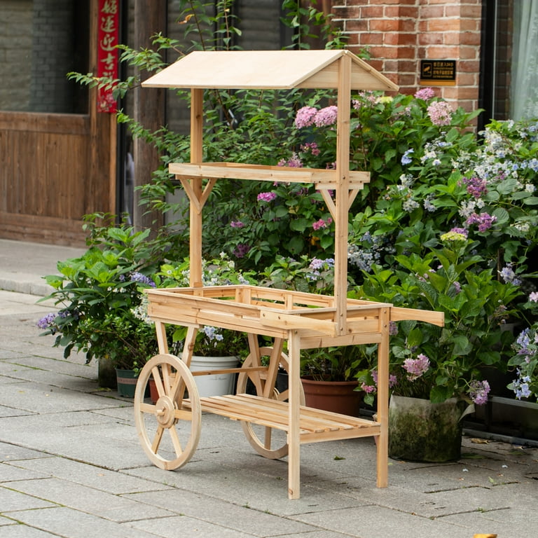 Wooden Display Carts