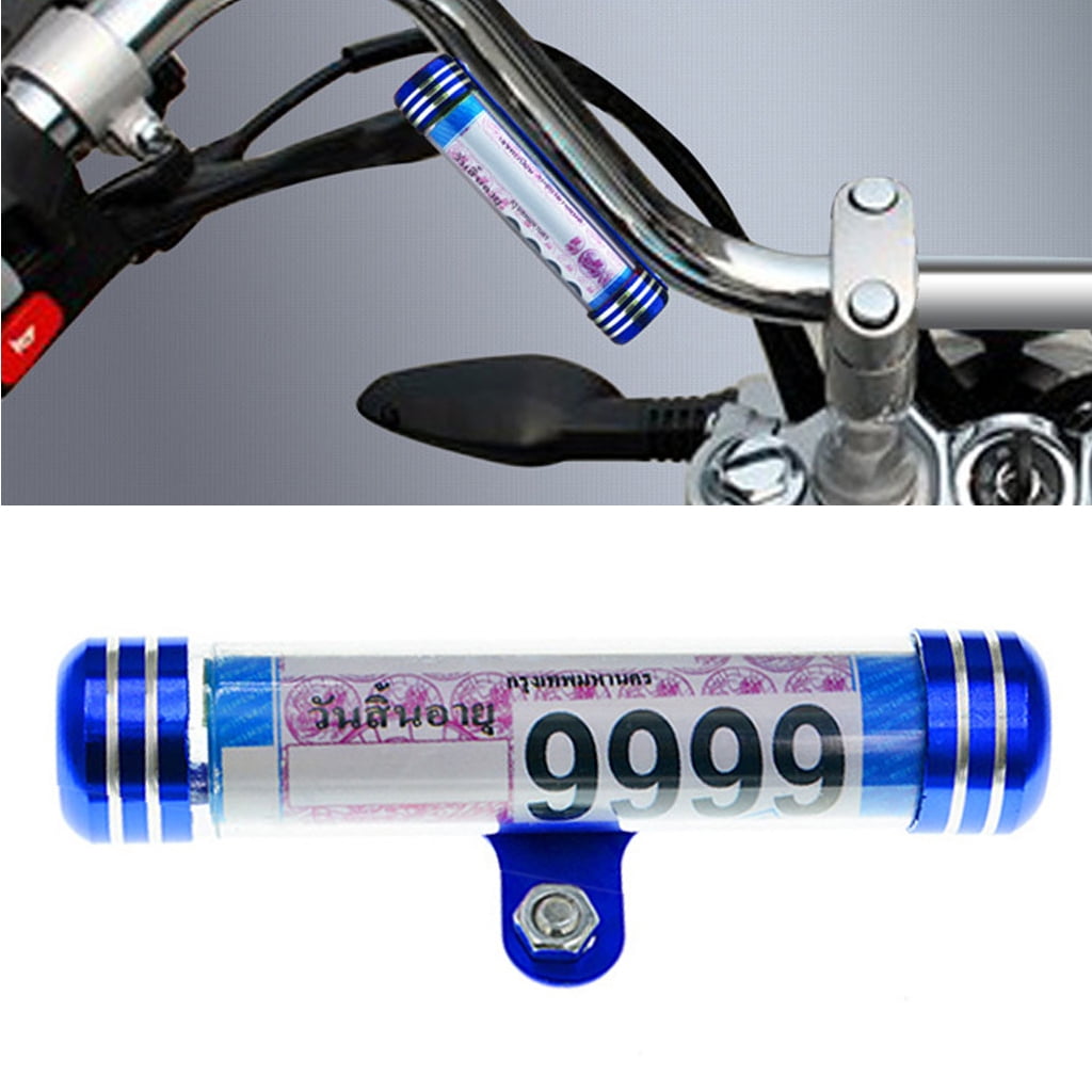 Waterproof Universal Motorcycle Motorbike Tube Tax Disc Registration ...