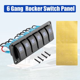 Carling Boat Rocker Switch | Navigation Lights ON/OFF 20A 12V 6-Spade ...