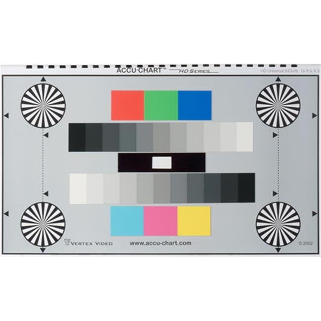 Accu-Chart AC-HDU HD Universal BF CR GSG Test Chart - Walmart.com