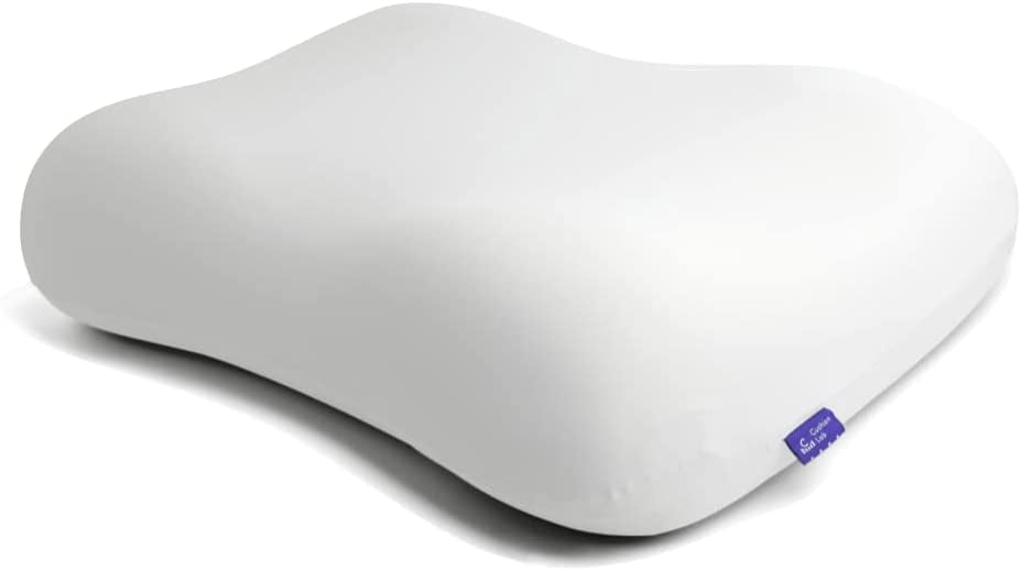 Cushion Lab Deep Sleep Pillow, Patented Ergonomic Contour Design for ...