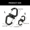360 Degree Rotation S Shape Carabiner Keychain Clip Spring Key Hook ...
