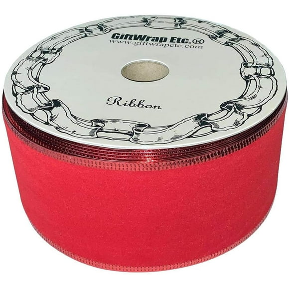 Red Velvet Outdoor Christmas Ribbon