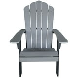 AmeriHome Outdoor Two Tone Adirondack Chair with Durable Simulated Wood ...