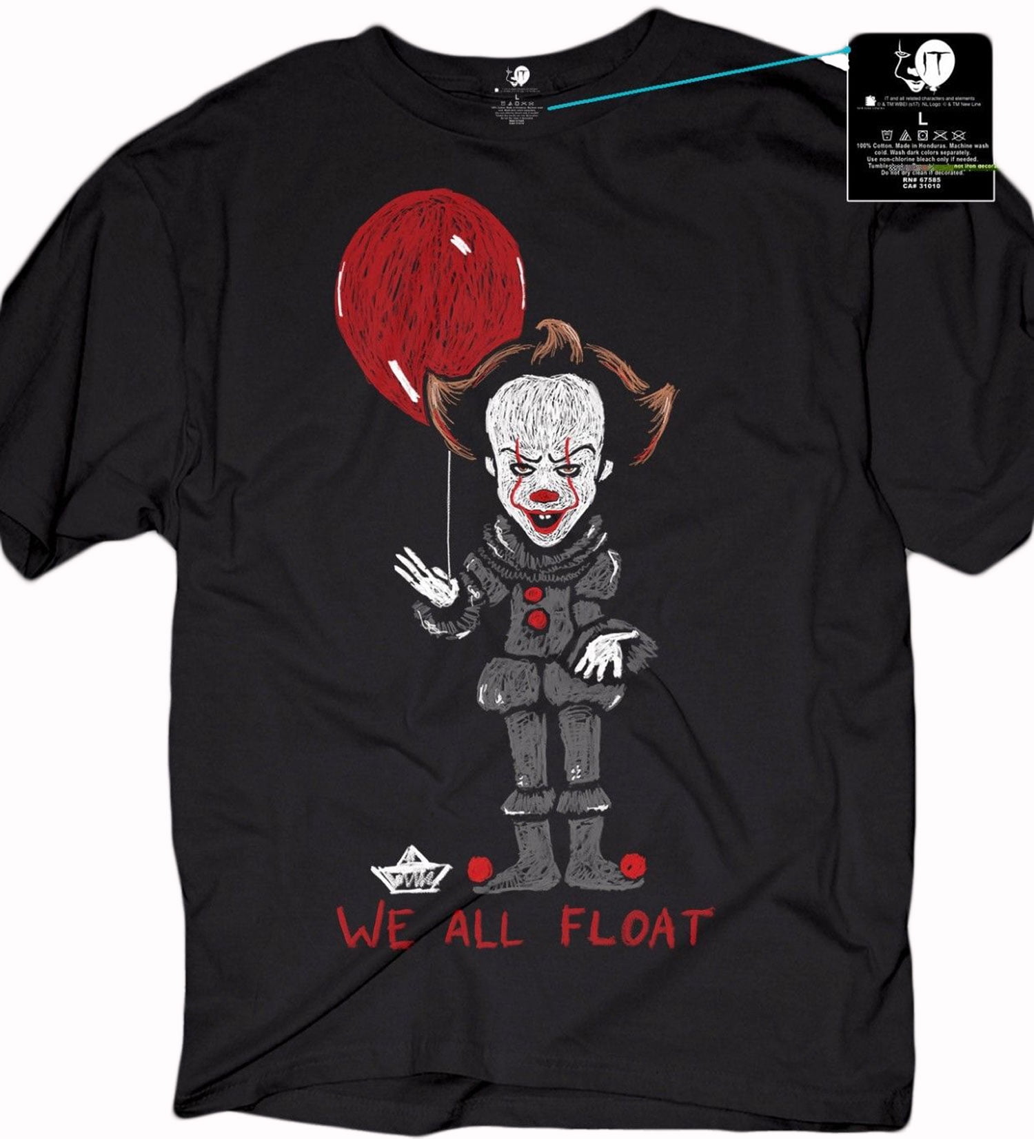IT Movie - We All Float Adult T-Shirt - Walmart.com