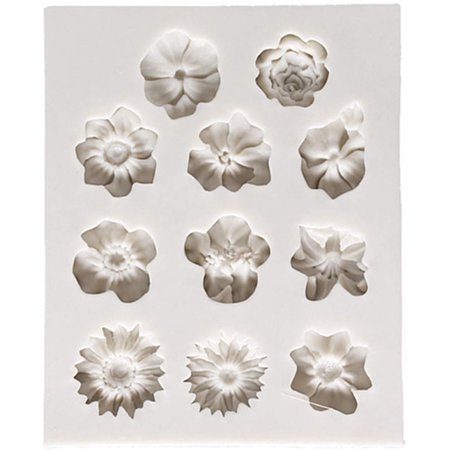 yayagoli Silicone Molds, (11 Pcs) Flowers Shape Silicon Mold Cake ...