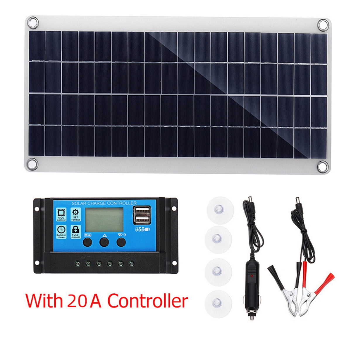 Kit solar de 300 W: panel solar flexible, módulo fotovoltaico ...