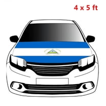 Ecuador Car Hood Cover, Flag 4x5ft Car Bonnet Banner, Universal Fit ...