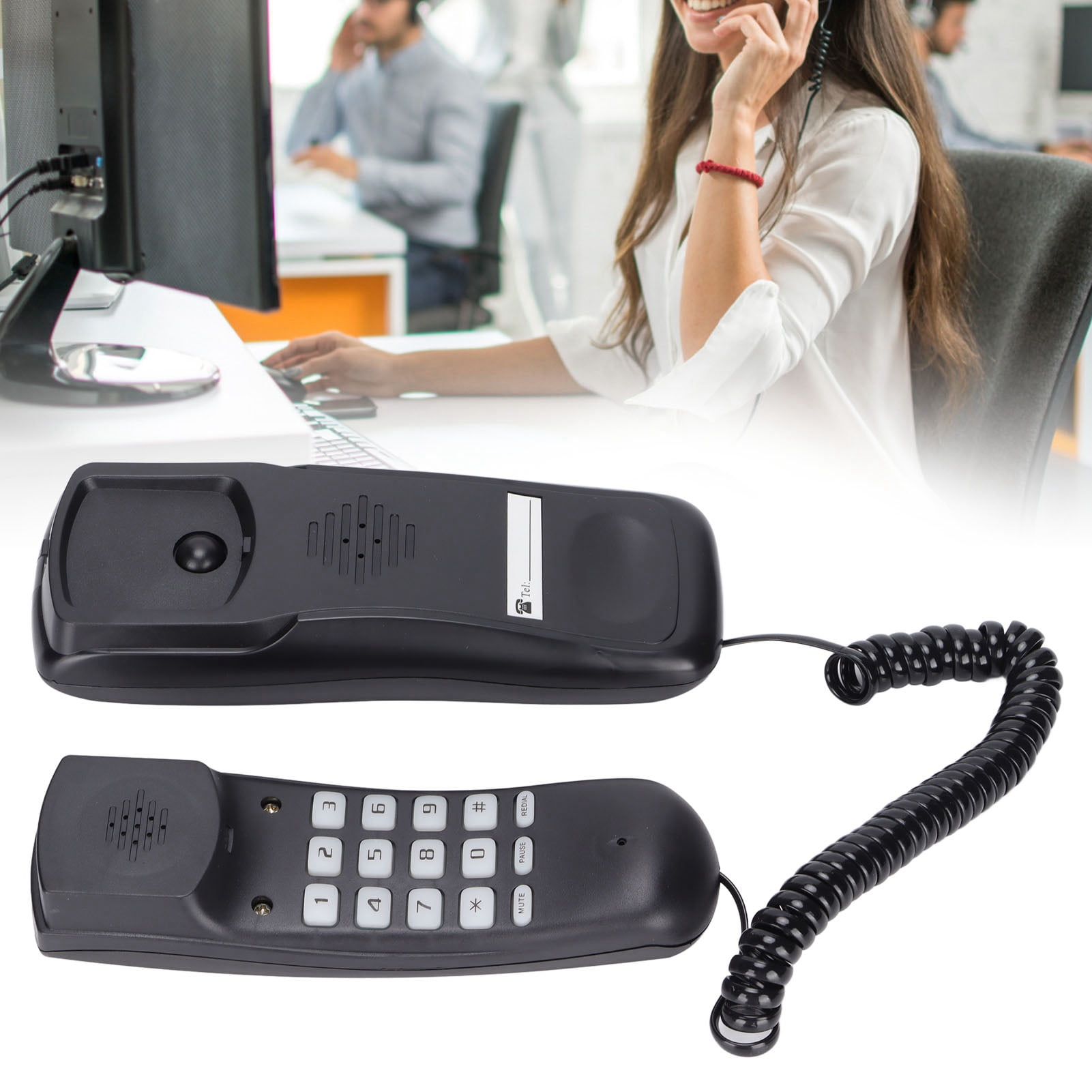 Wall Mounted Mountable Telephone Multifunctional Slimline Design ...