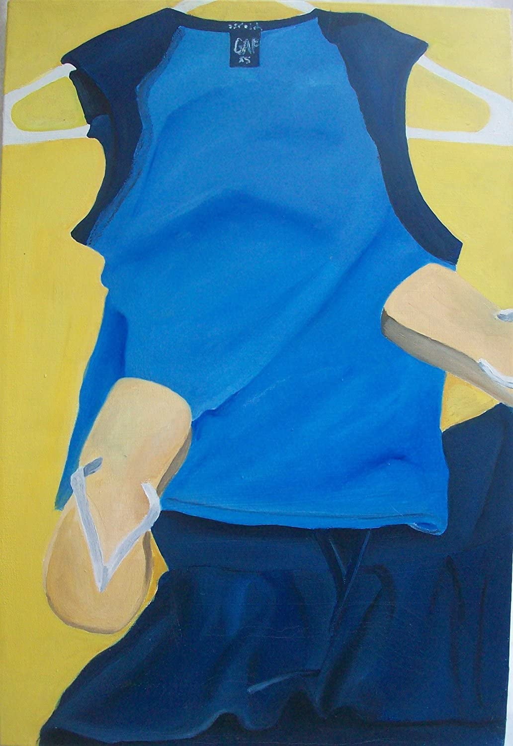 Original Oil Closet Clothes & Shoes Flip Flop Modern decorative Wall ...