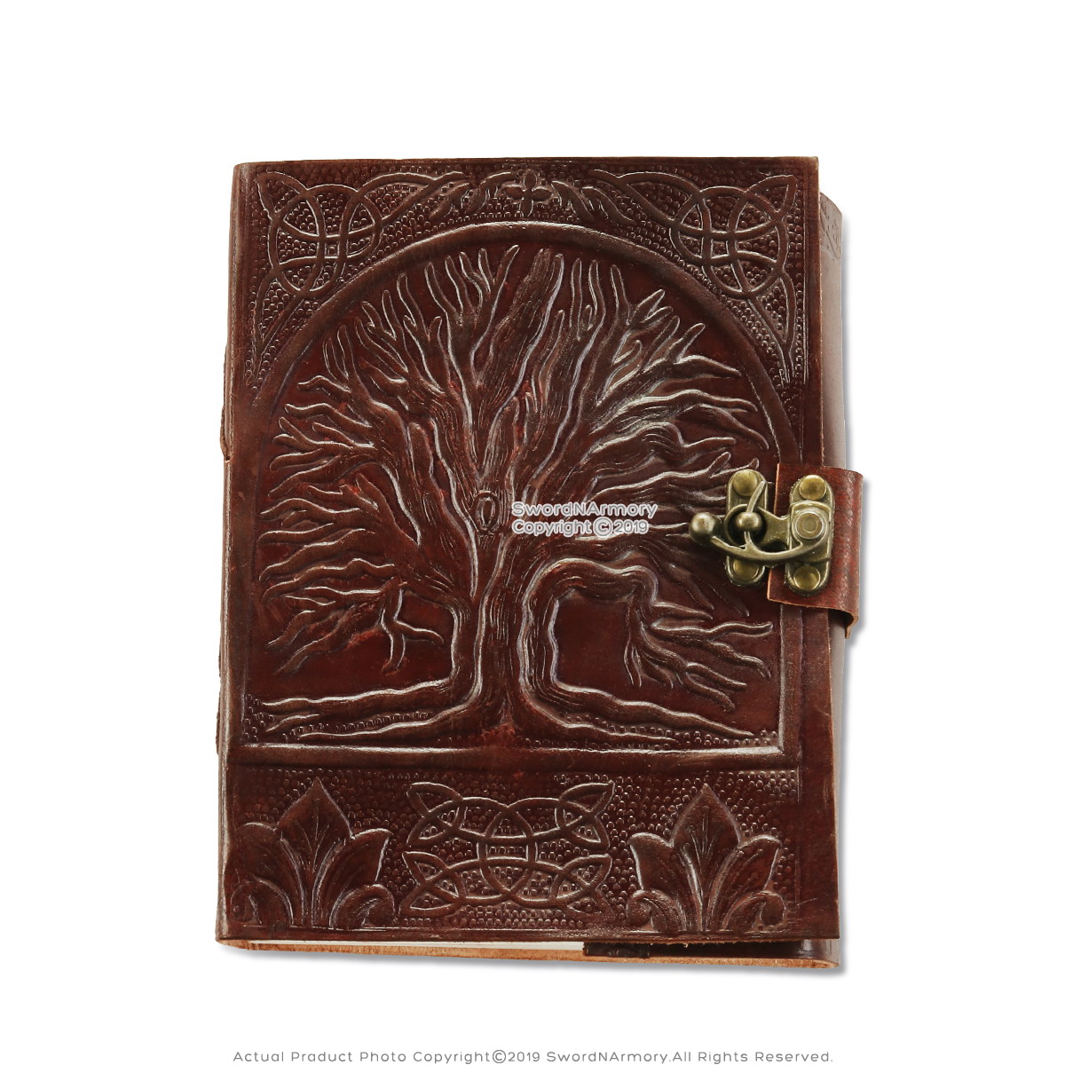Medieval Renaissance Leather Journal Notebook Diary Tree Embossed Cover