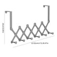 Agiufgs Retractable 6-Hook Door Hook, Keeps Small Items Sorted and Easy ...
