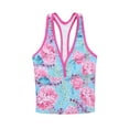 iEFiEL Girls Floral Tankini Set with Skirt 3pcs Set Swimsuit Bathing ...