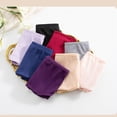 ATOYSOY Cotton Feel Mid Waist Briefs Solid Color Soft Breathable Fabric ...