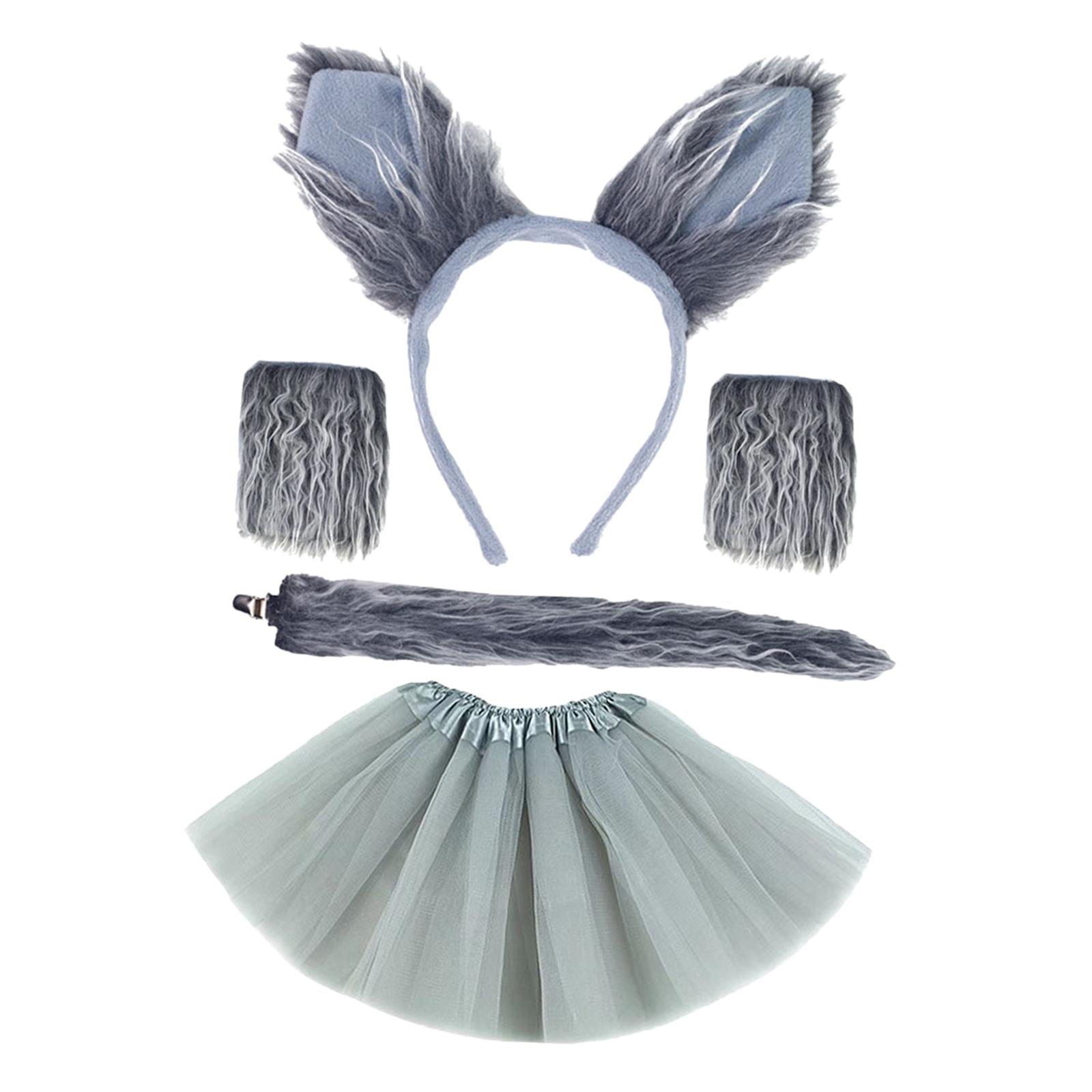 Conjunto De Disfraz De Lobo Para Niños, Diadema Para El Pelo, Recuerdos ...