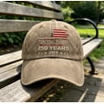 250th Year of Freedom Hat,USA 250th Anniversary Hat,Vintage Washed Cap ...