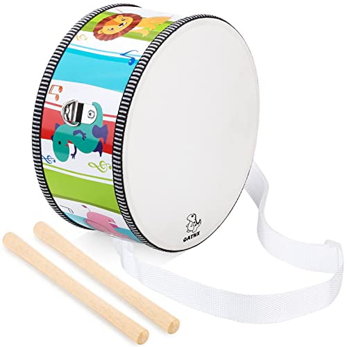 OATHX Toddler Drum Set for Kids Ages 1 2 3 4 5 6Wooden Snare Drum Kit 8 ...
