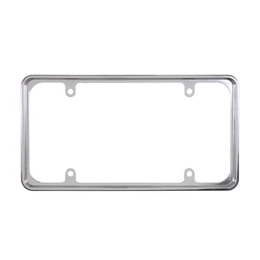 Auto Drive 3-D Daisy Bling Silver Metal License Plate Frame, 90142W ...