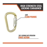 High Strength Steel Locking Carabiner - Walmart.com