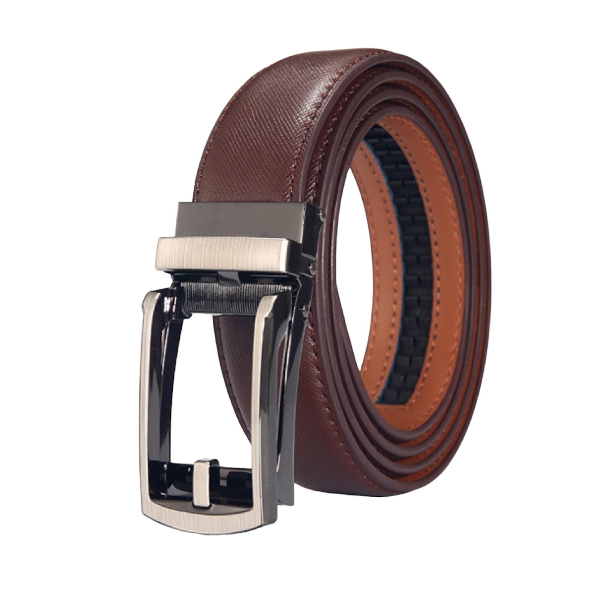 Click Ratchet Belt Dress with Sliding Buckle Adjustable Trim to Exact ...