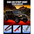 4PCS Waterproof 5050 LED Strip Lights for Vehicle Interior Exterior ...