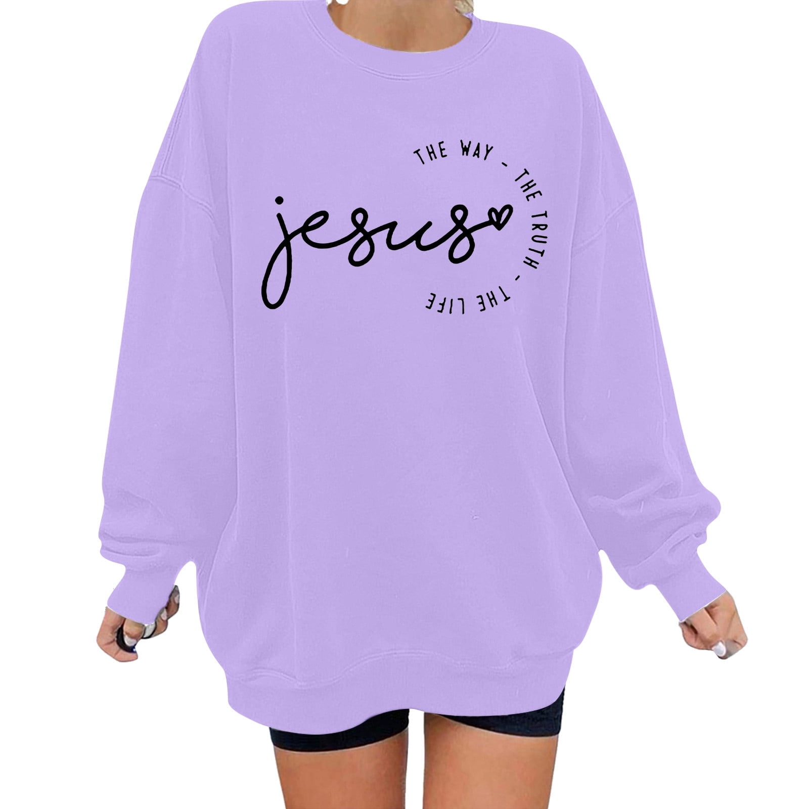 Click here for Tyuiop Womens Fashion Casual Round Neck Letter Pri... prices