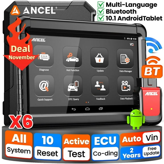 [Second Hand] ANCEL OBD2 Diagnostic Scanner Full System Bidirectional ...