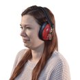 CALIFONE HEARING SAFE HEARING PROTECTOR RED. EAR MUFFS BLOCK OUT EXTERNAL NOISE - Walmart.com