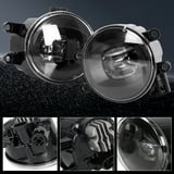 Fog Light Pair Upgrade Kit Black Bezel Accessory Lamp Fits 2012-2021 ...