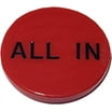 2-Sided Texas Hold'em Poker 2" All In Button, Red wth Black Lettering ...