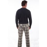 Scully Mens Stone/Navy 100% Cotton Plaid Lounge Pants L - Walmart.com