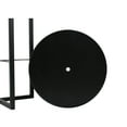 Mainstays 11 Inch Black Round Metal Planter With Stand 11 Length X 11
