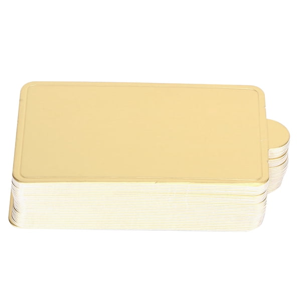 Tablero de base para cupcakes, 300 piezas de cartón rectangular dorado ...