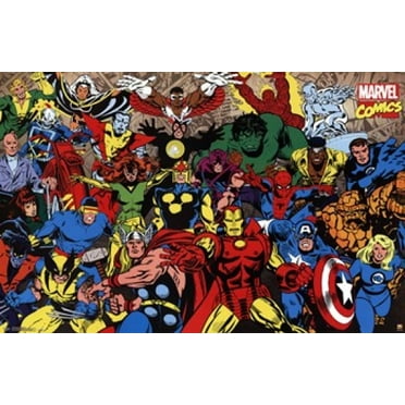 Marvel - The Lineup Poster Print (36 x 24) - Walmart.com