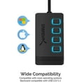 Sabrent, 4-Port USB 3.0 Hub, HB-UMP3, Powered with Individual Switches ...