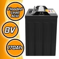 Banshee Heavy Duty 8V Flooded Lead Acid Battery, Replaces Trojan T875 ...