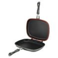 32cm Double-sided Frying Pan, BBQ Grill Pan with AntiBurn Handle ...