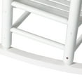 BplusZ Outdoor Wooden Children's Easy Assemble Rocking Chair, White ...