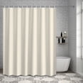 Cream Shower Curtain, Solid Color Lightweight Waterproof Fabric Shower ...