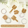100 Pcs Keychain Packaging,Self Adhesive Keychain Display Card Bracelet ...