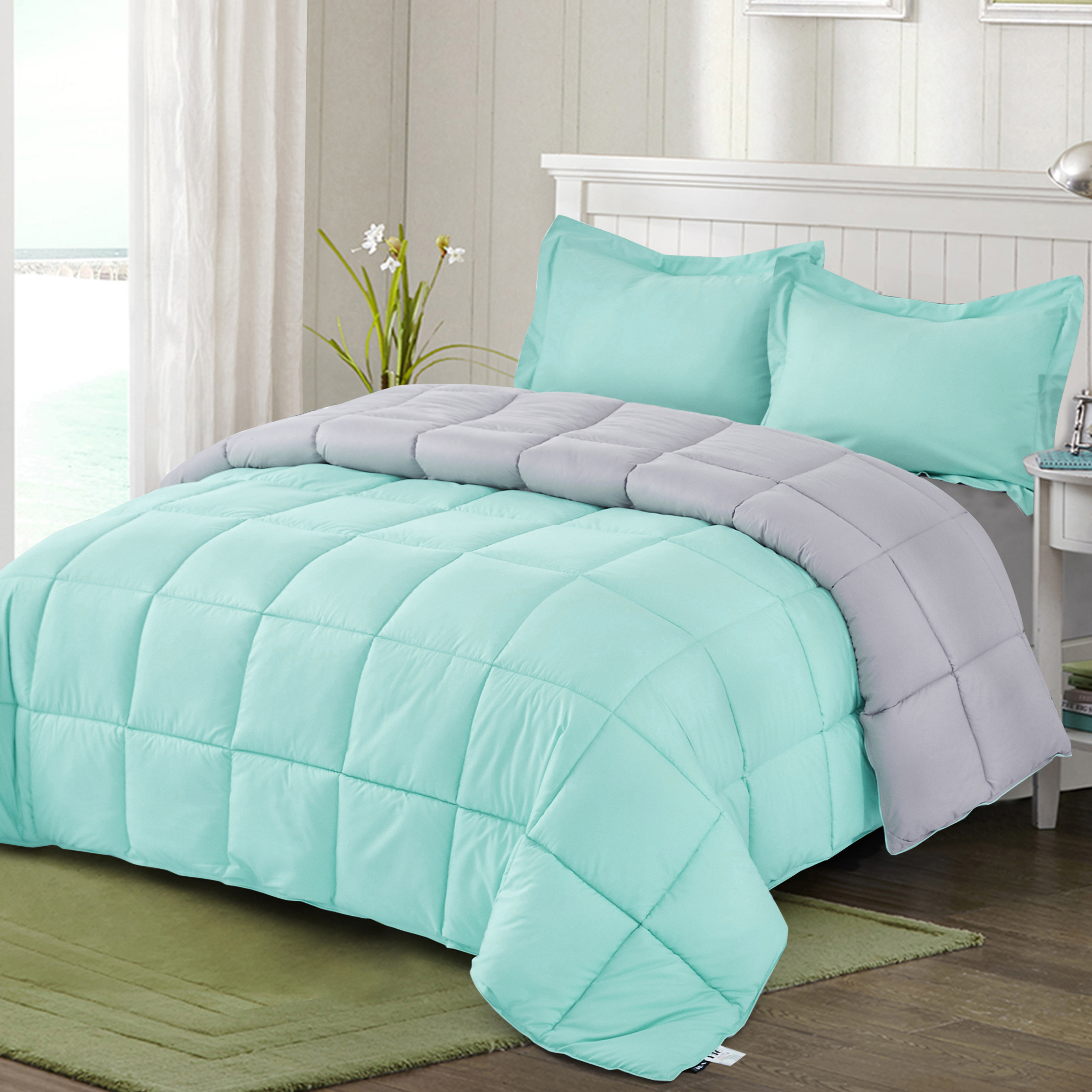 HIG Reversible Lightweight Comforter Set All Season Down Alternative HIG Reversible Lightweight Comforter Set All Season Down Alternative